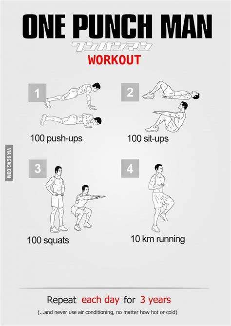 One Punch Man Workout Gaming One Punch Man Workout Superhero