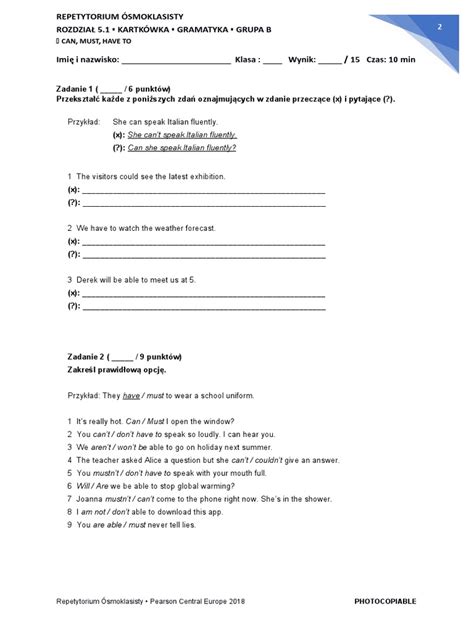 Rep8 Unit 51 B Short Test Grammar Pdf