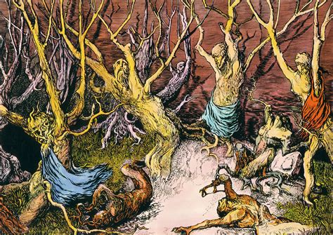 Monster Illustrations From ‘yokai Jiten ~ Pink Tentacle