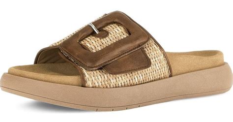 Gabor 83754 Slide Sandal In Brown Lyst