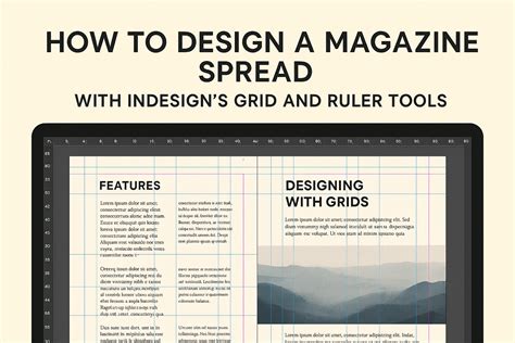 How To Design A Magazine Spread With Indesigns Grid And Ruler Tools