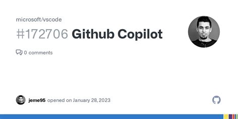 Github Copilot Issue Microsoft Vscode Github