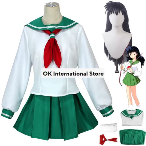 Anime Inuyasha Higurashi Kagome Cosplay Costume Set From Uledemode