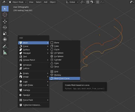 Github Scthe Meshfromcurve Blender Add On For Blender To Create Mesh Objects From Curves