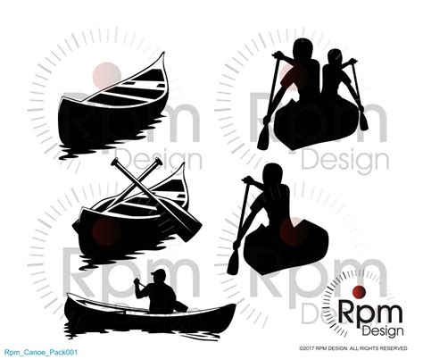 Canoe Svg File Boat Boating Canoeing Water Camping Etsy