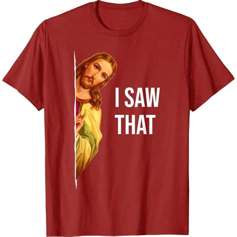 Wholesale Funny Jesus Meme Graphic T Shirt Classic Fit Crew Neck