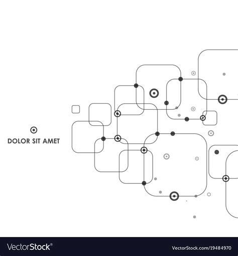Concept Connect Square Background Royalty Free Vector Image