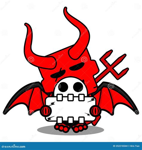 Skull Devil Logo Vector 142490012