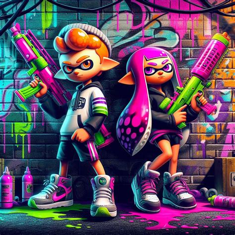 Splatoon Inkling Boy And Girl Ai 2 By Tomartista On Deviantart