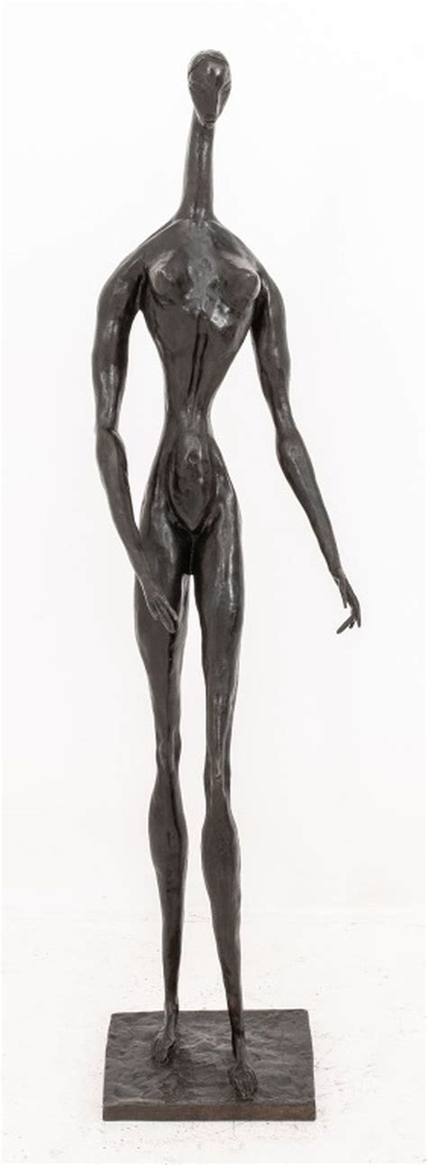 Doris Caesar Standing Nude Woman Bronze Sculpture Sold At Auction On