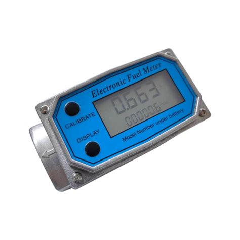 1 Pcs Flow Meter 1inches Digital Flow Meter Aluminum Alloy Fuel Meter