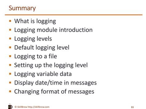 Python Programming Essentials M27 Logging Module Pptx
