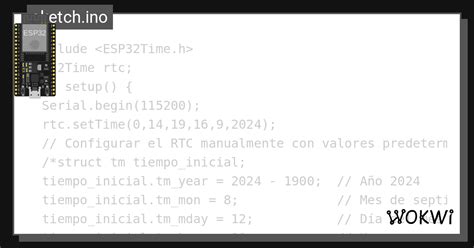 Rtc Wokwi Esp32 Stm32 Arduino Simulator