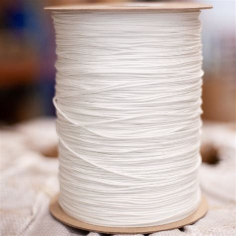 1 16 Braided Nylon White Cord 3000 Spool Phoenix Rope And Cordage