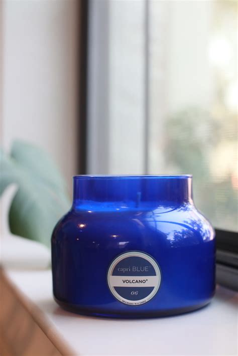 Blue Lava Volcano Candle