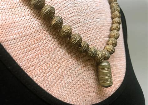 Yorbua Bumpy Brass Beads Strand