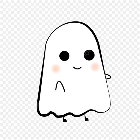 Ghost Cartoon Vector Illustration
