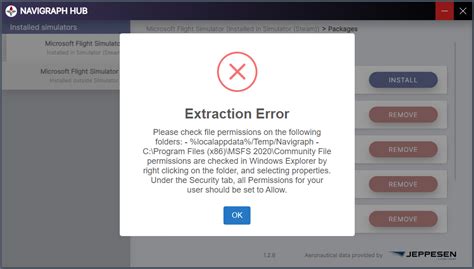 airac cycle 2407 not installing general msfs data navigraph