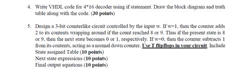 solved 4 ﻿write vhdl code for 4 { } 16 ﻿decoder using