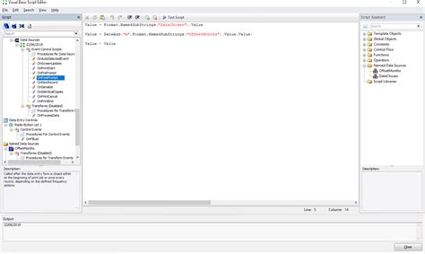 variable date offsets using radio buttons seagull support portal