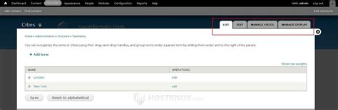 Hostknox Drupal Taxonomy Tutorial