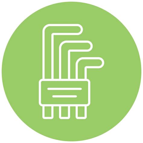 Hex Key Icon Style 22047148 Vector Art At Vecteezy