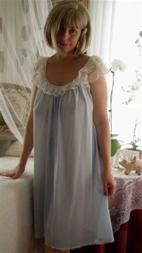 Pin By Bennie Hekking On Bra Less Woman Beautiful Nightgown Women Nightwear Dresses Night Gown