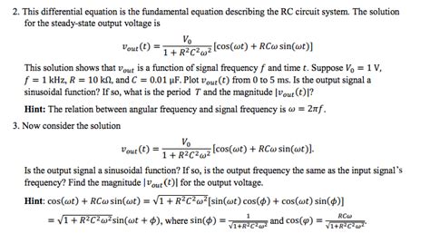 Solved 2 This Differential Equation Is The Fundamental
