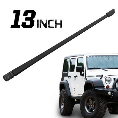 13-дюймовая гибкая резиновая антенна для замены Jeep Wrangler JK JL ...