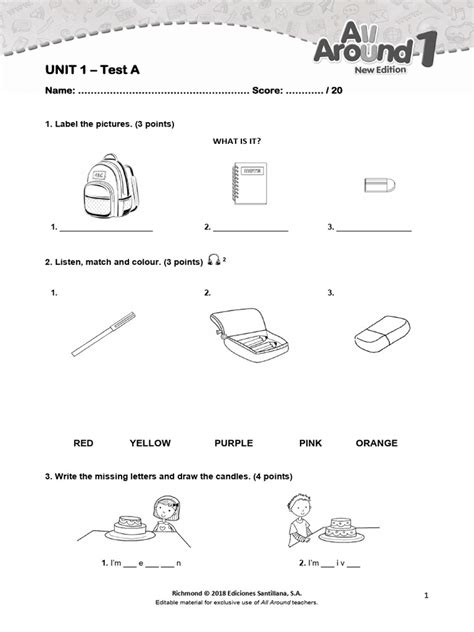 All Around 1 Tests Pdf