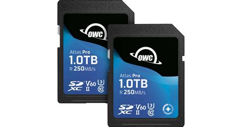OWC TB Atlas Pro UHS II SDXC Memory Card Pack B H Photo