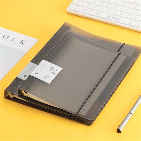 Jual Binder Note Black Cover Transparant A5 ~ A4 60 Lembar Shopee