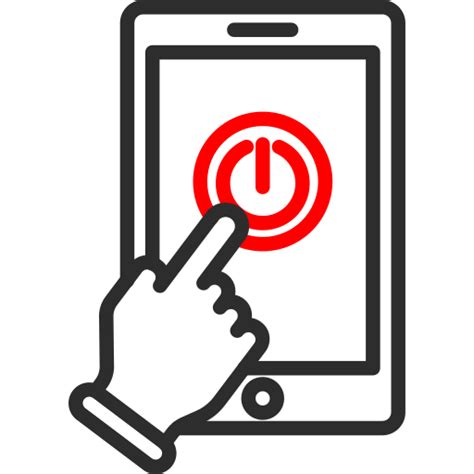 Shutdown Arslan Haider Outline Red Icon