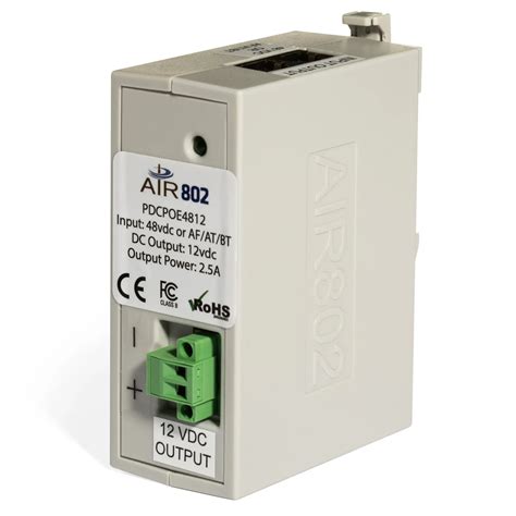 Dc Dc Converter And Splitter 48vdc Or 802 3af At Bt Input 12vdc Output Made In Usa Air802