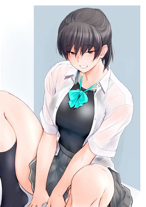 Sasaki Akira Ugc Tsukahara Hibiki Amagami Commentary Request Highres 1girl Black Eyes
