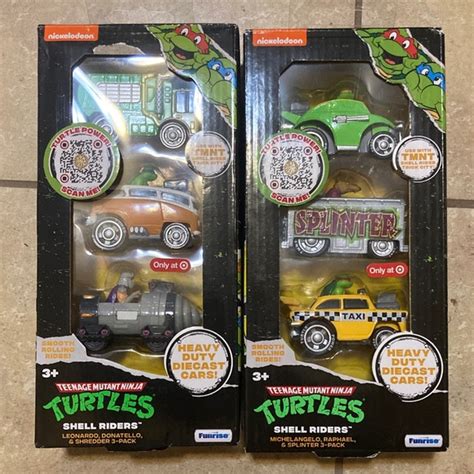 Nickelodeon Toys Nickelodeon Tmnt Shell Riders Diecast Cars Set