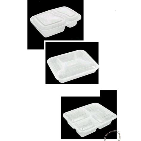 2550pcs 2d3d4d Clear Bento Box Microwavable Plastic With Lid