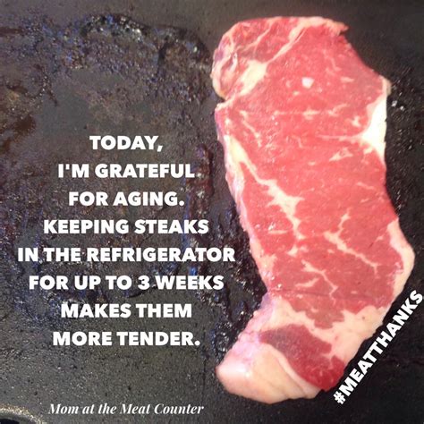 Mom At The Meat Counter Aging Beef