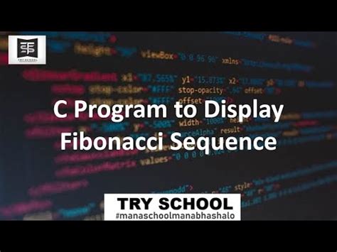 C Program to Display Fibonacci Sequence | C #Programmingtutorials in #Telugu | C language # ...