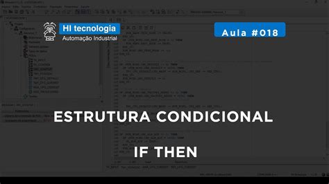 ESTRUTURA CONDICIONAL IF THEN YouTube
