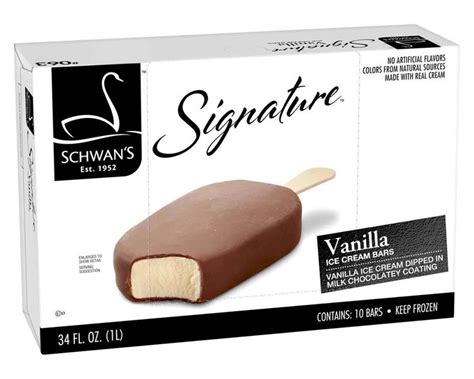 Signature™ Vanilla Ice Cream Bars From Schwans Feature Extra Creamy Vanilla Dipped In Milk