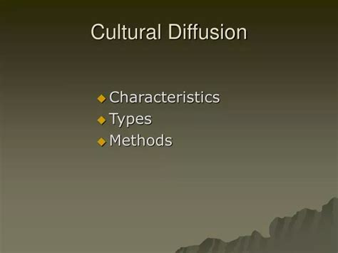 PPT Cultural Diffusion PowerPoint Presentation Free Download ID 4560346