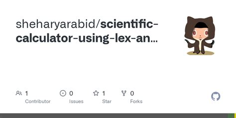 Scientific Calculator Using Lex And Yacccalcl At Main · Sheharyarabid