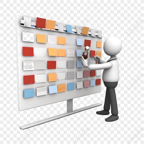 작업 보드 그림에 데이터를 구성하는 3d 사업가실업가그래프 Png 일러스트 무료 다운로드 Lovepik