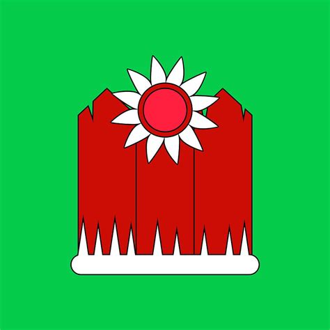 플랫 아이콘 디자인 컬렉션 울타리와 해바라기 벡터 Ai Eps Uidownload