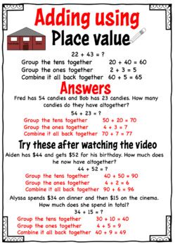 Adding Using Place Value Whole Numbers Video Flipped Learning