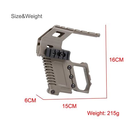 Tactical Pistol Carbine Kit Glock Rail Base Loading Device For Glock 17 18 19 Airsoft Military