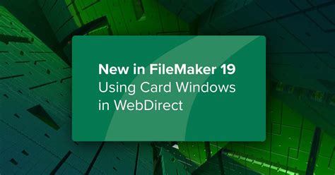 FileMaker Card Windows In WebDirect Soliant Consulting