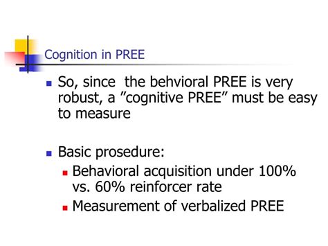 Ppt The Partial Reinforcement Extinction Effect Pree Powerpoint Presentation Id2259738