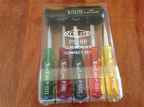Xcelite Ps 88 Screwdriver Compact Set Vintage 9 Piece Mini Standard